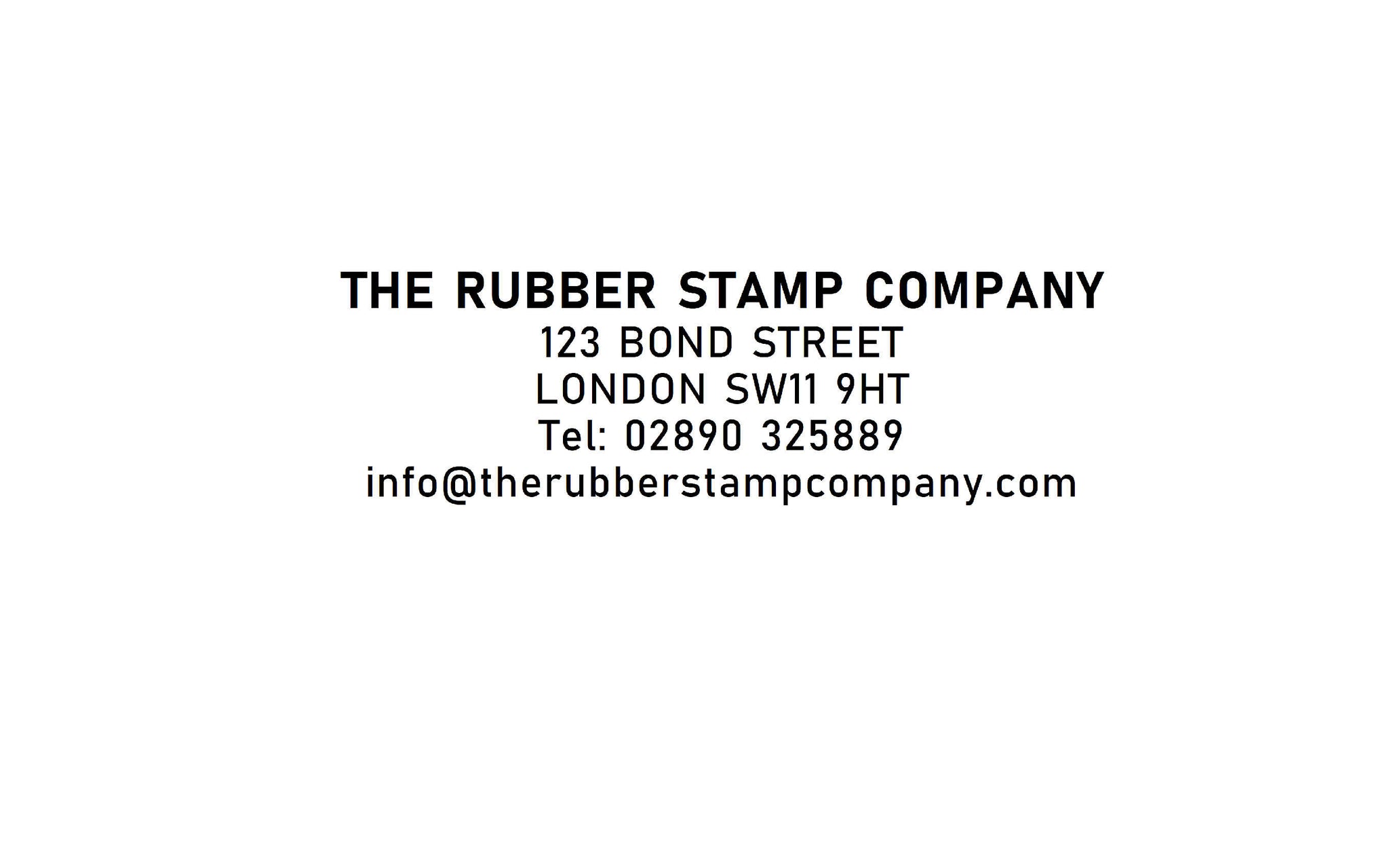 CUSTOM TEXT STAMP – The Rubber Stamp Company