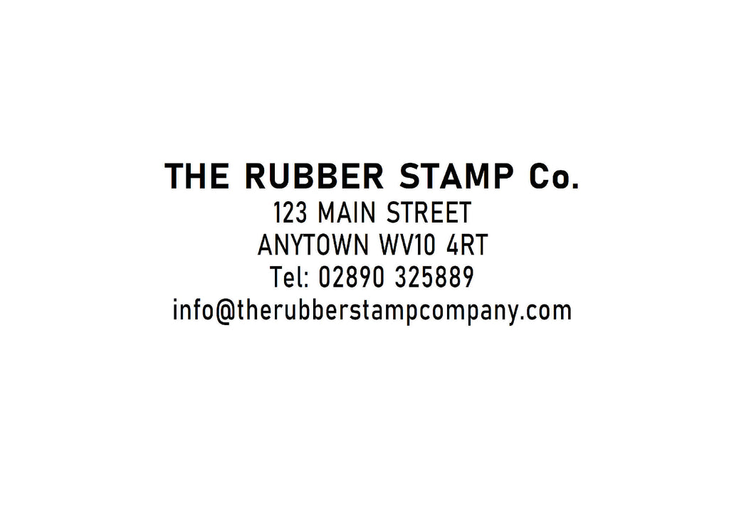 CUSTOM TEXT STAMP – The Rubber Stamp Company
