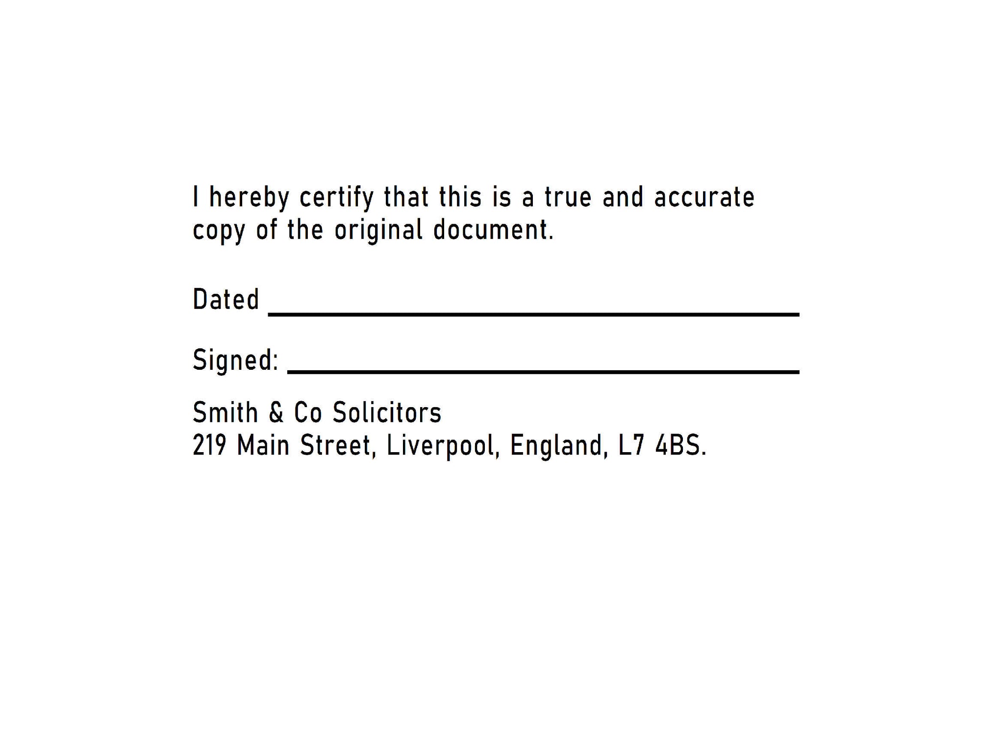 CUSTOM TEXT STAMP – The Rubber Stamp Company