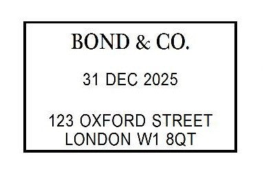 DATE STAMP – The Rubber Stamp Company