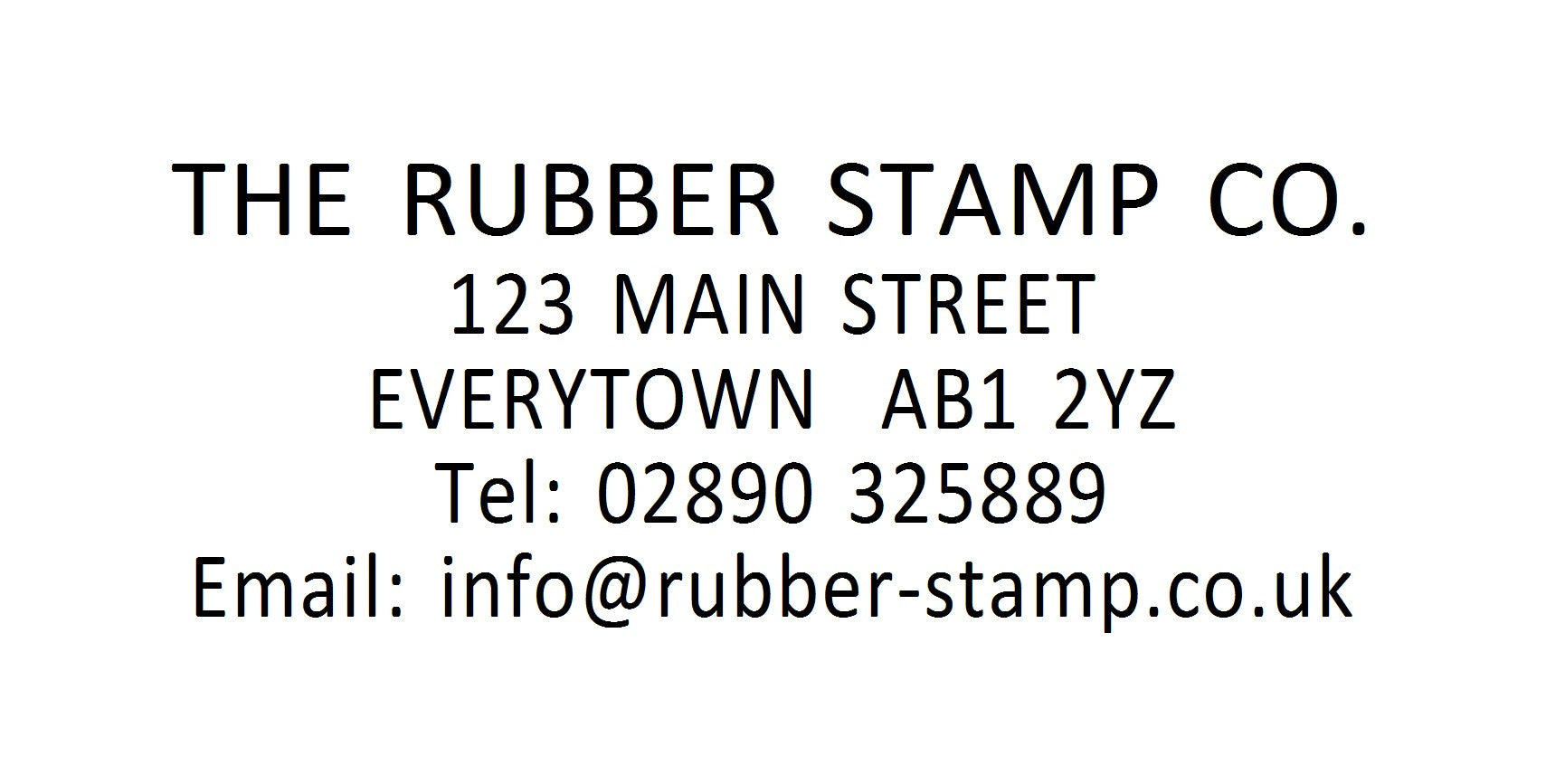 NAME & ADDRESS STAMP – The Rubber Stamp Company