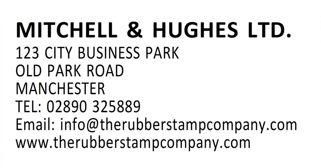 NAME & ADDRESS STAMP – The Rubber Stamp Company